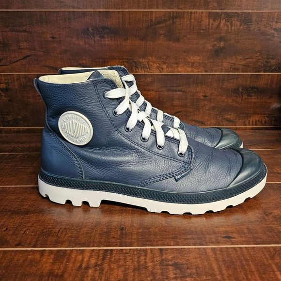 Palladium | Shoes | Palladium Pallabrouse Blueleather Laceup Ankle ...